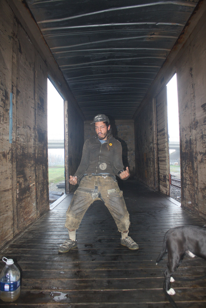 Crust Punk Train Hopper