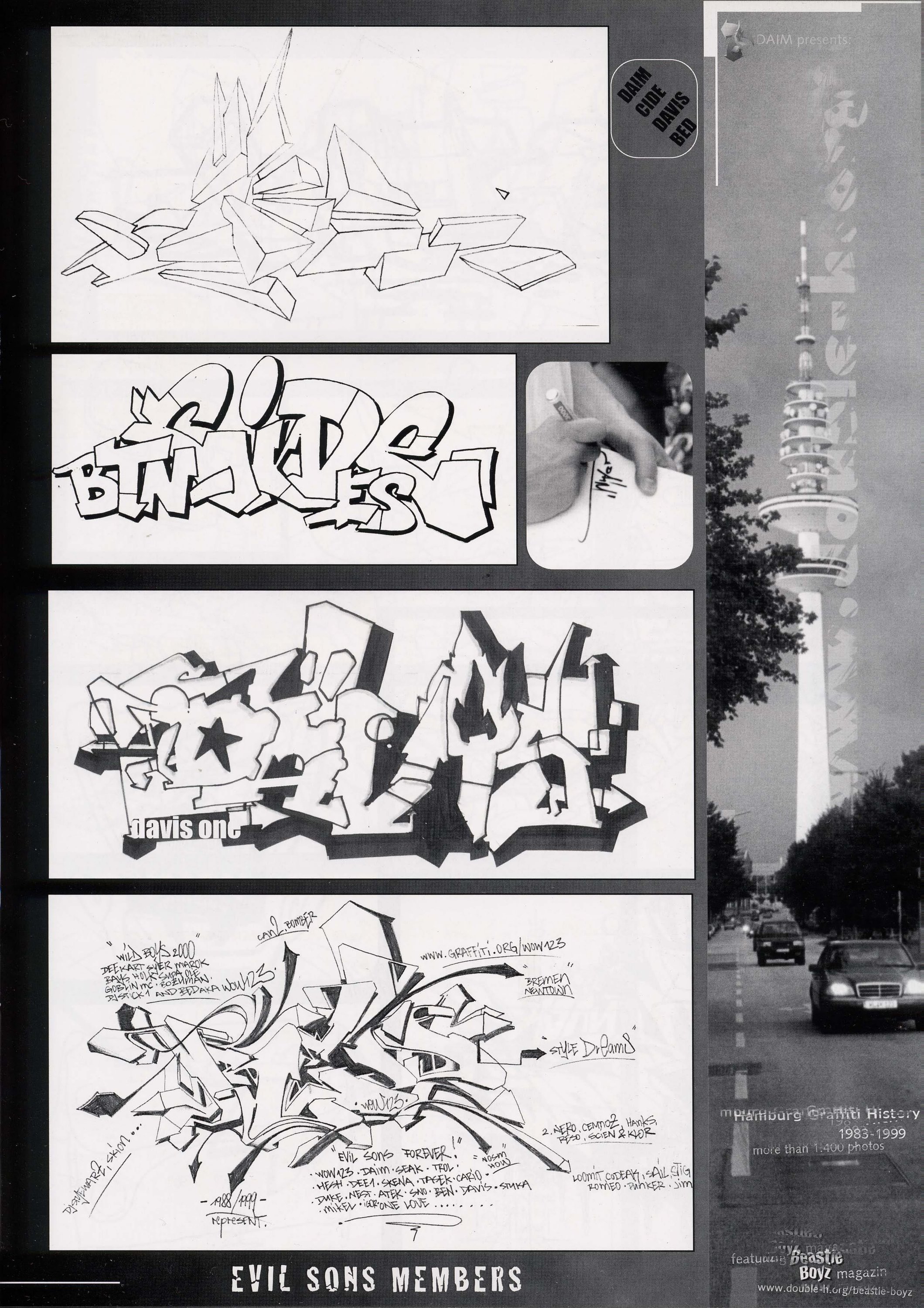Beastie Boyz Graffiti Magazin Sketches Issue 5 | Bombing Science ...